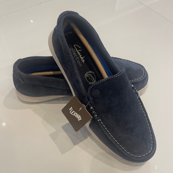 Clarks | Shoes | Men Shoes Navy Blue Clarks 75 New | Poshmark
